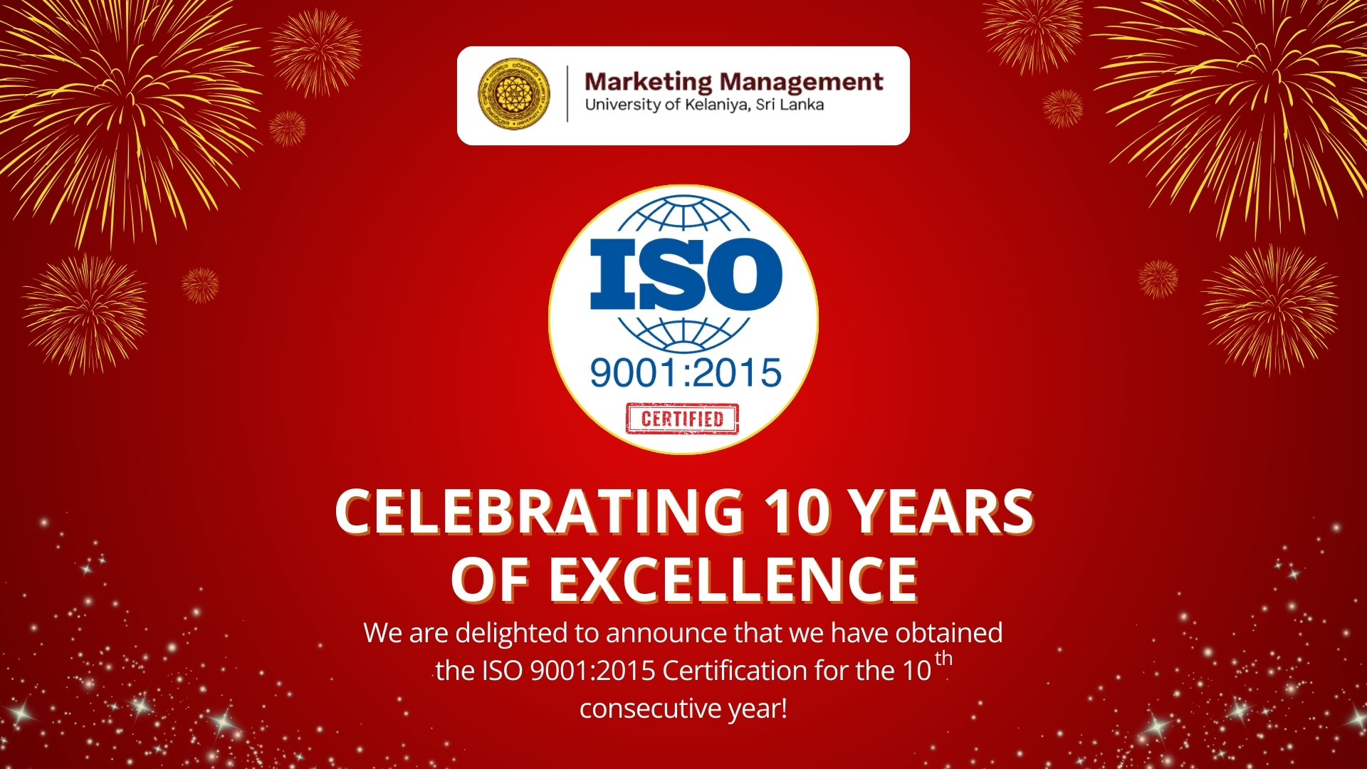 The Department of Marketing Management, University of Kelaniya, Marks ...
