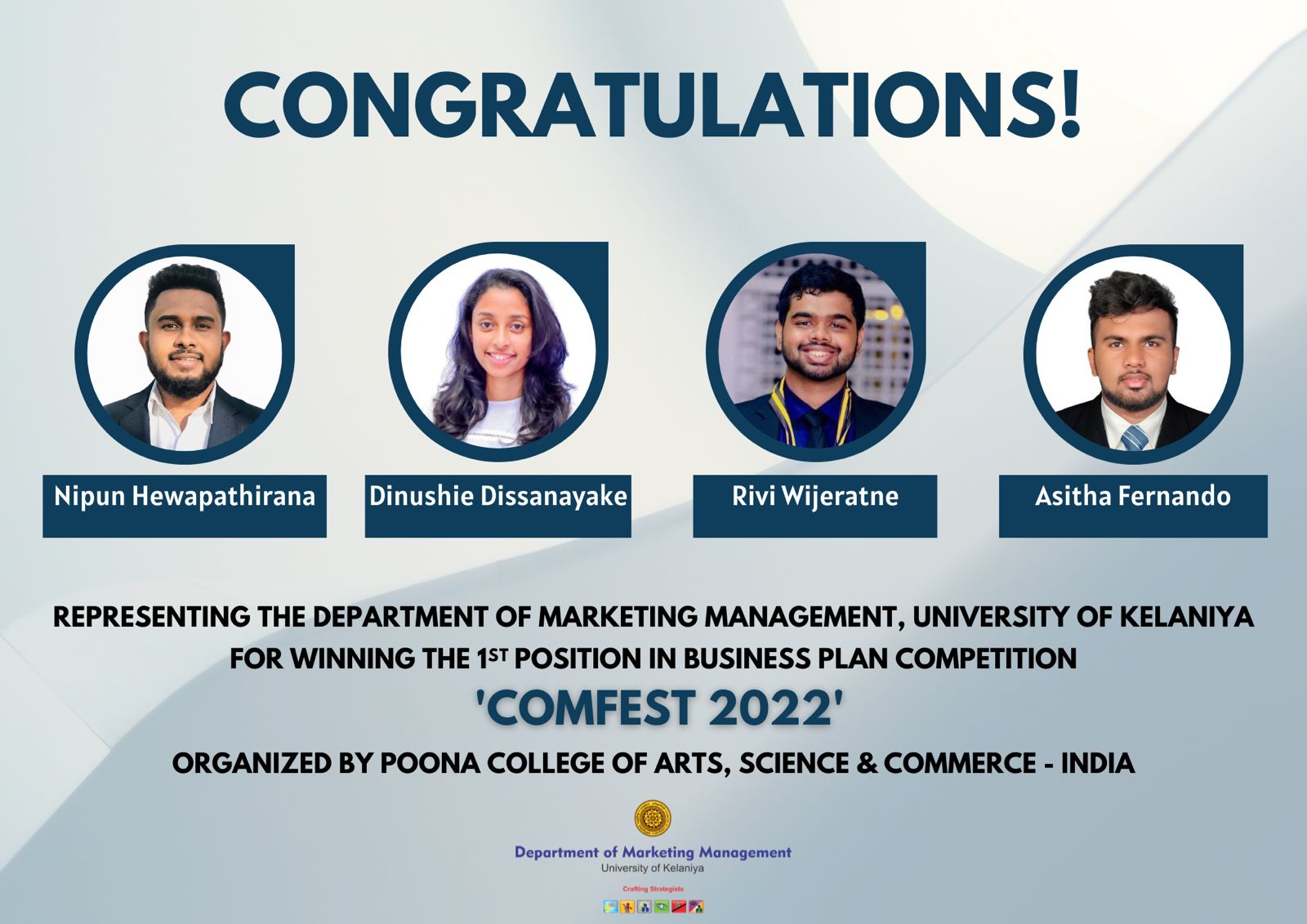 Winners of "COMFEST 2022"