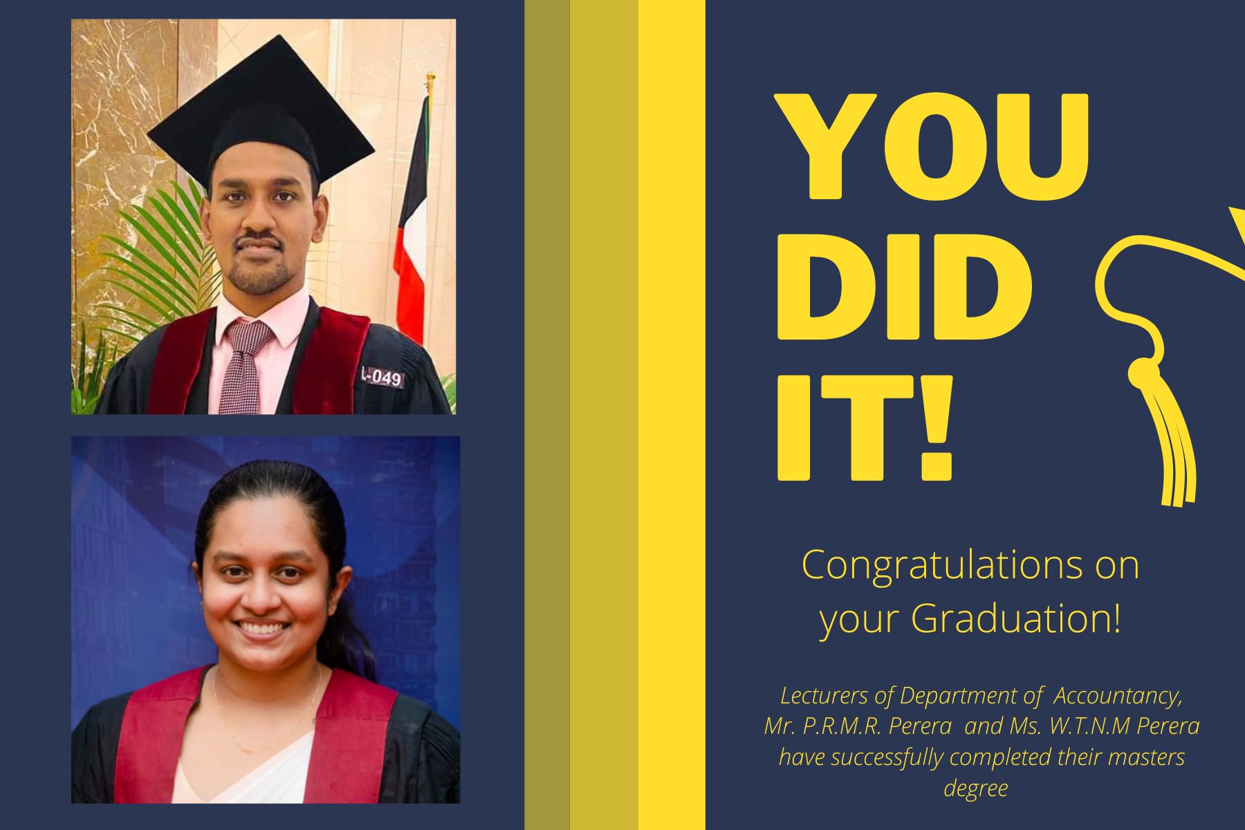 Congratulations on your Graduation